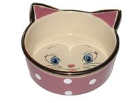 Ceramic Cat Face Bowl | 10-0990