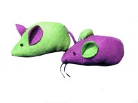 Mini Stormy Leather Mice